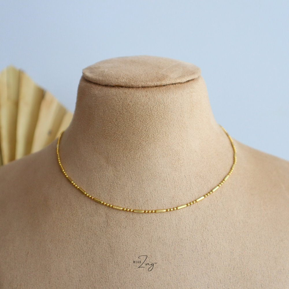 Bead Line Clavicle Chain – WearZing